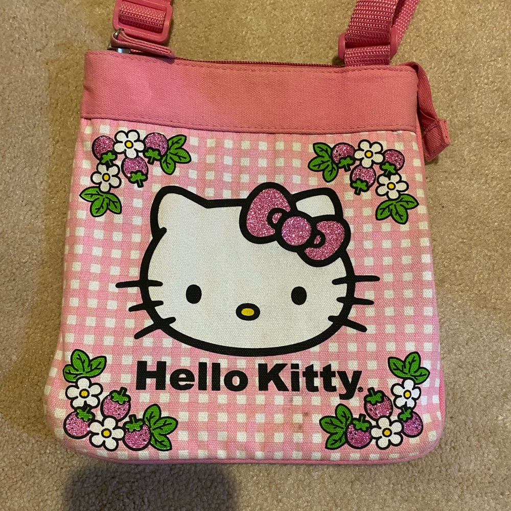 Hello Kitty Crossbody Purse Canvas Tote Bag Purse Pin… - Gem